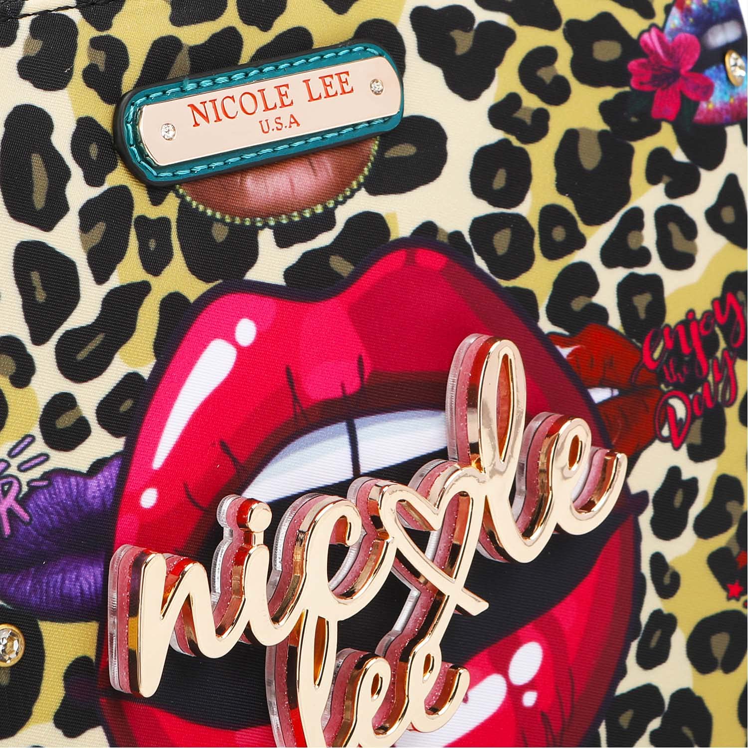Nicole Lee Wild Lips Kiss Lock Crossbody