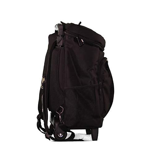 Parks Bag - Leak-Proof Soft Sided Insulated Trolly Cooler Backpack with Wheels, USB Port and Bonus Foldable Stool. 32 Can Capacity for Picnics, Camping, Hiking, Beach and The Outdoors.