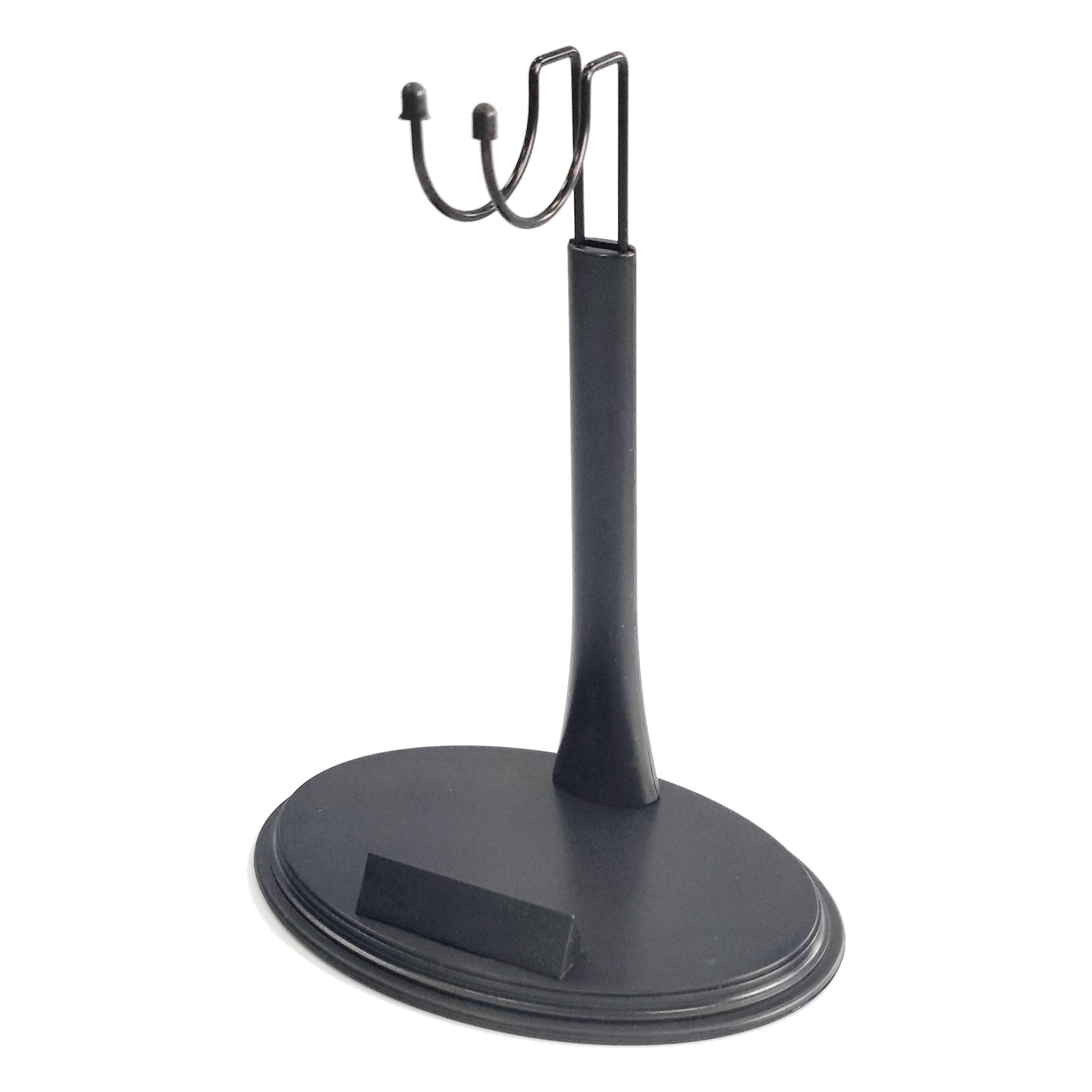 NANSHINE 5 Pcs Action Figure Stand 1/6 Scale Model Stand 12 inch, Black Holder Support Base Bracket for Model, Action Figure Base Display Stand U Type Simple Packaging- Detachable Adjustable Height
