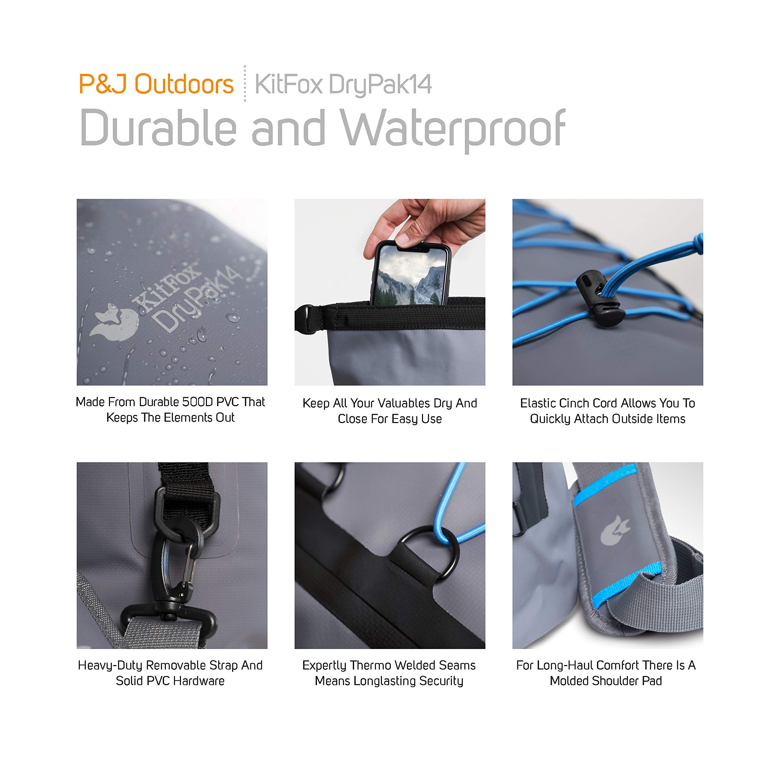 P&J Trading DryPak14 Waterproof Dry Bag