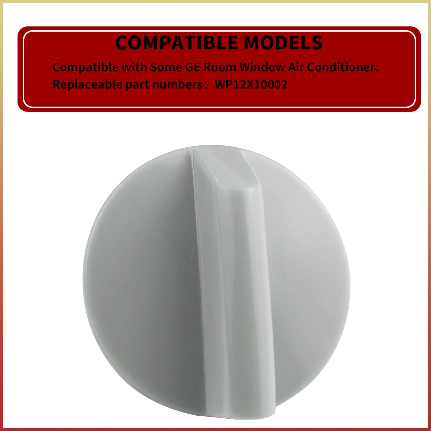 WP12X10002 Air Conditioner Control Knob Replacement Part - Compatible with Some GE Room Window Air Conditioner Replaces for WP12X10002 Plastic