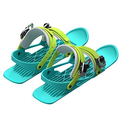 WUJIBAGUA Children's Ski Skate, Mini Short Skiboard Snowblades Adjustable Bindings Portable Snow Shoes Board Winter Skiing Equipment