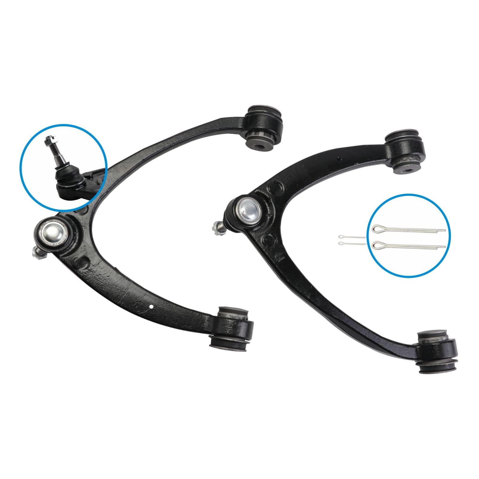 Titaniarm Control Arm and Ball Joint,Front Upper Control Arm and Ball Joint for Chevy GMC Silverado Sierra Suburban 1500 Avalanche Tahoe Cadillac Escalade(2PC Control Arm and Ball Joint Assembly)