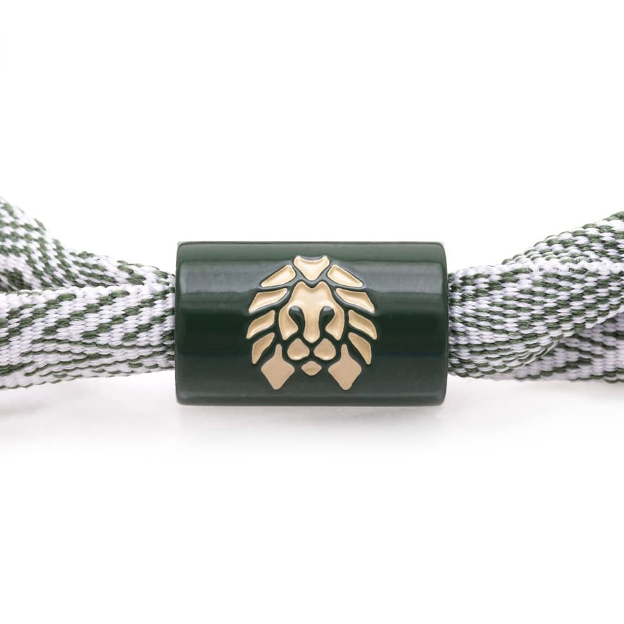 Rastaclat Knotted Bracelet for Men and Women of All Ages - Green Mile Green Bracelet | Adjustable Stackable Bracelet Knotted by Hand (Medium/Large)