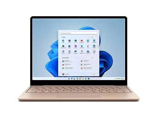 MICROSOFT Surface Laptop GO 2, 12.4" PIXELSENSE Touchscreen, 11TH GEN Intel: i5, 8GB RAM, 128GB SSD W10H-S Sandstone (Renewed Premium)