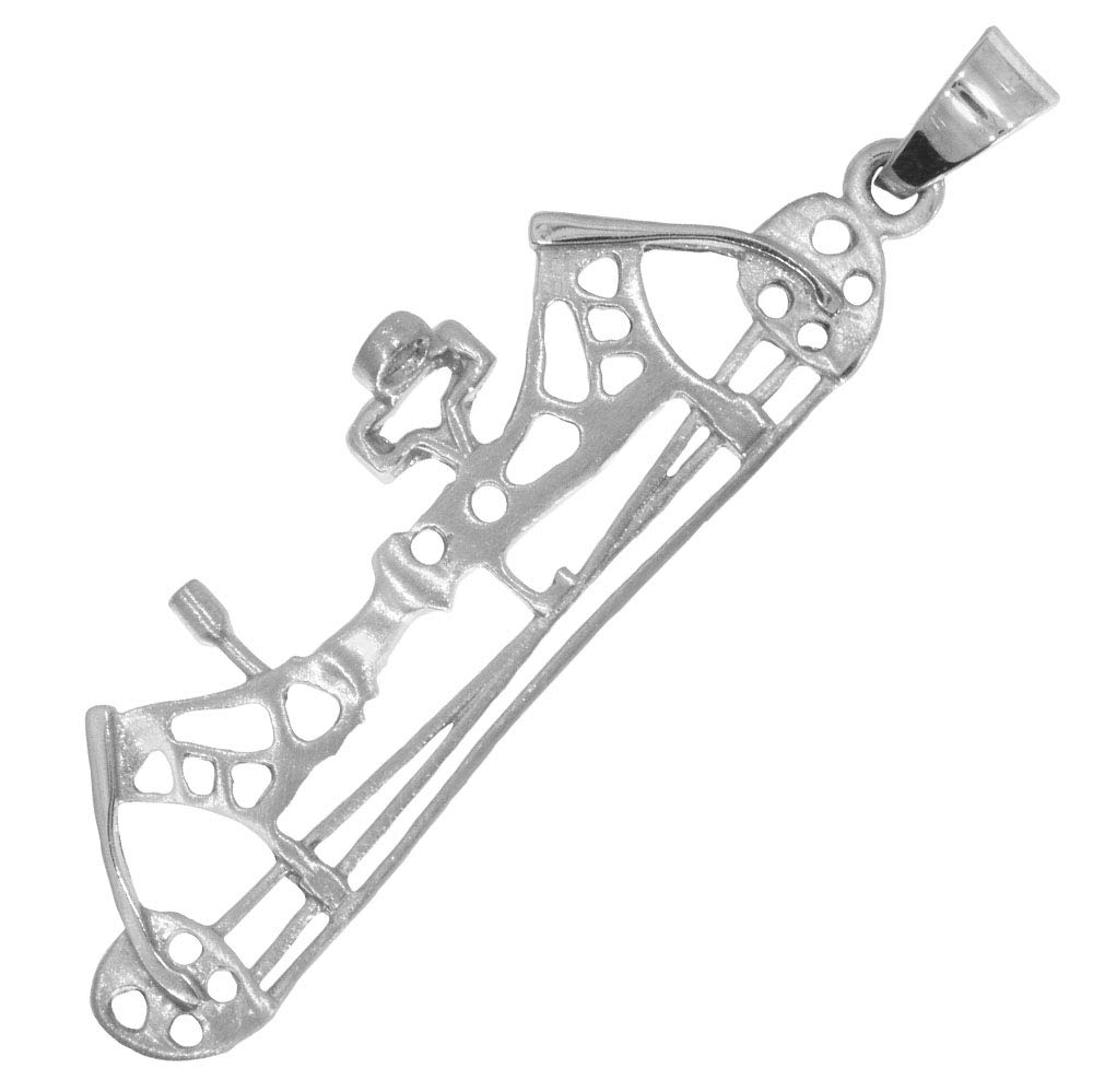 Rembrandt Charms 925 Sterling Silver Compound Bow Charm Pendant