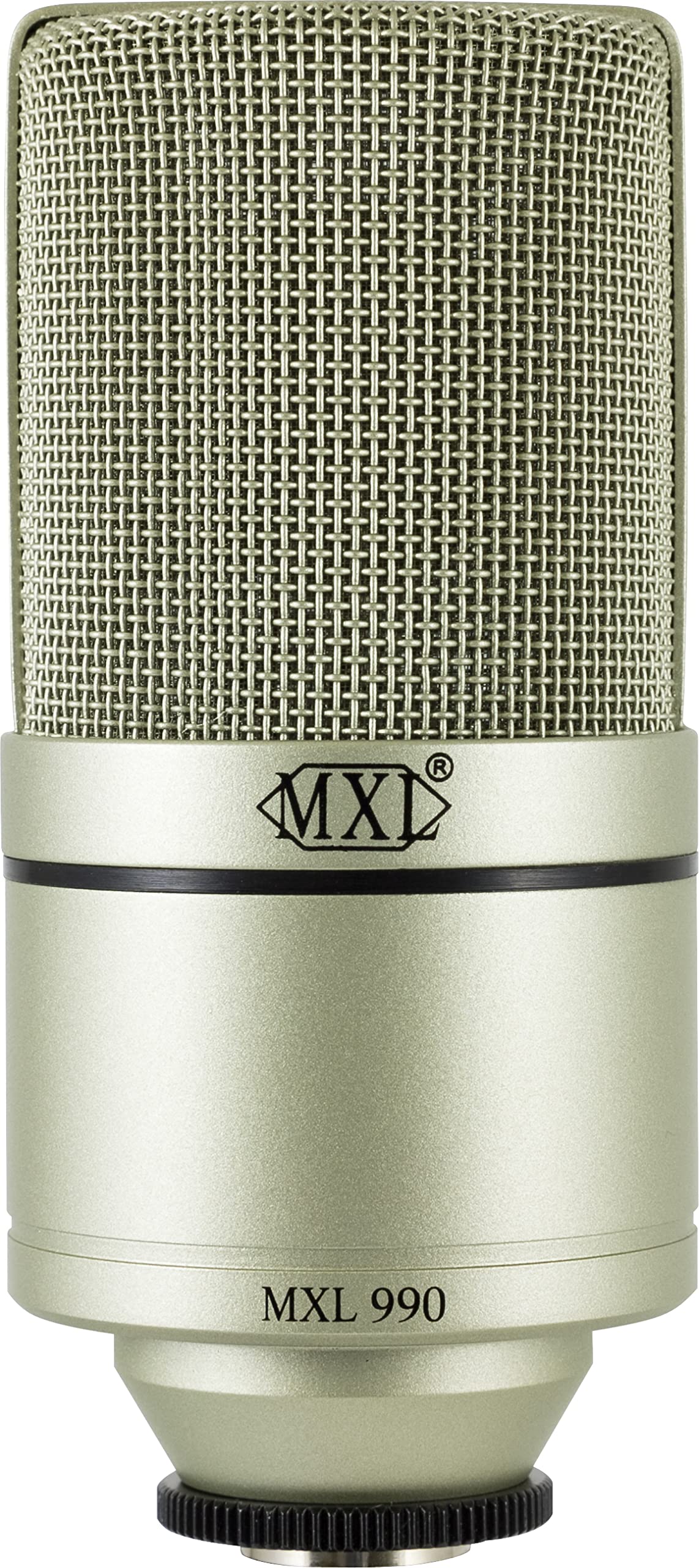 MXL 990/991 Large and Small Diaphragm Condenser Microphone Bundle Project/Home Studio Recording | XLR | Cardiod (Champagne)