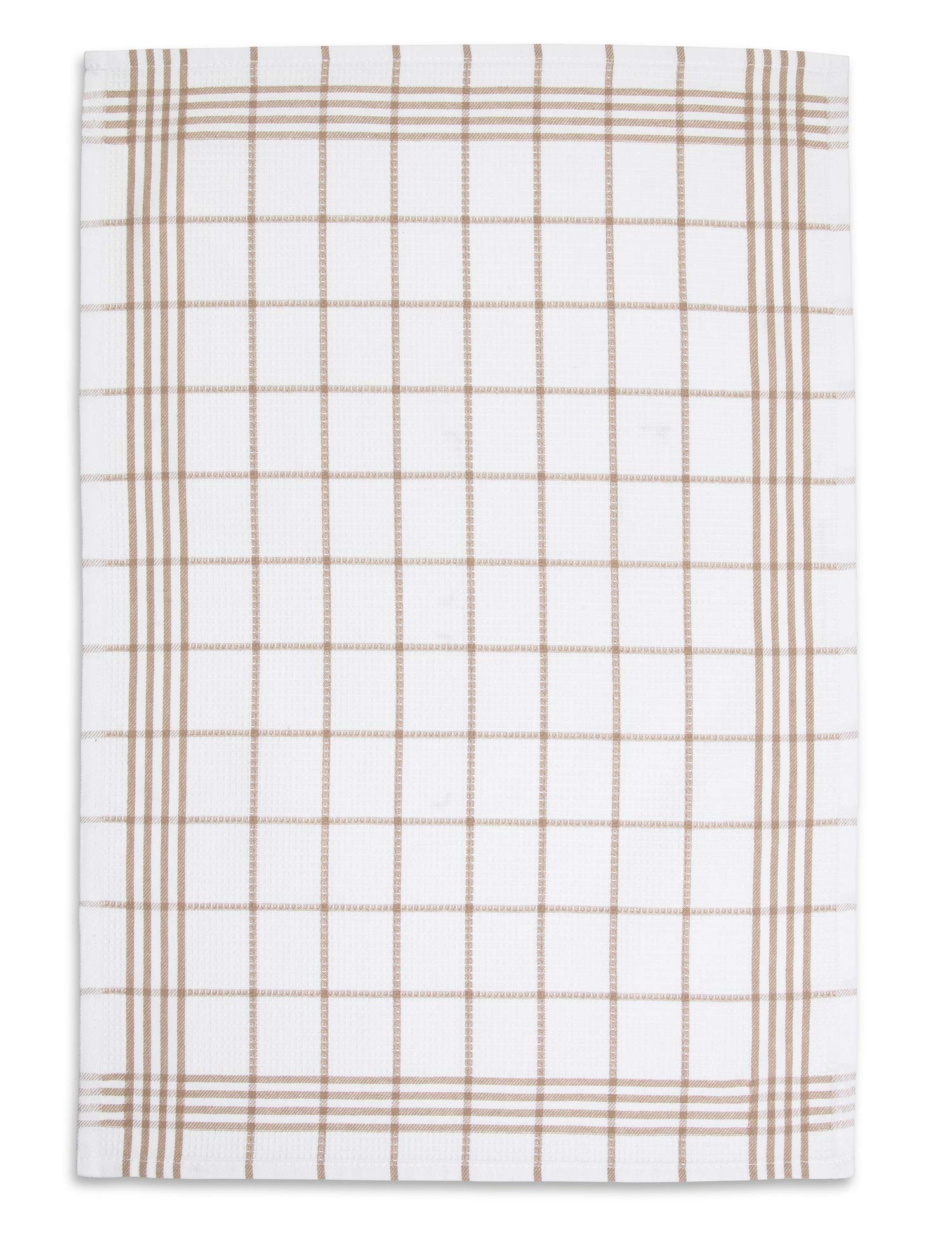 Rumi & Shams Kitchen Dish Towels for Drying Dishes – 100% Cotton Premium Tea Towels – Multi-Purpose Kitchen Towels – Highly Absorbent and Lint Free – Set of 2 Pieces of 18 x 26 inches (Sand)