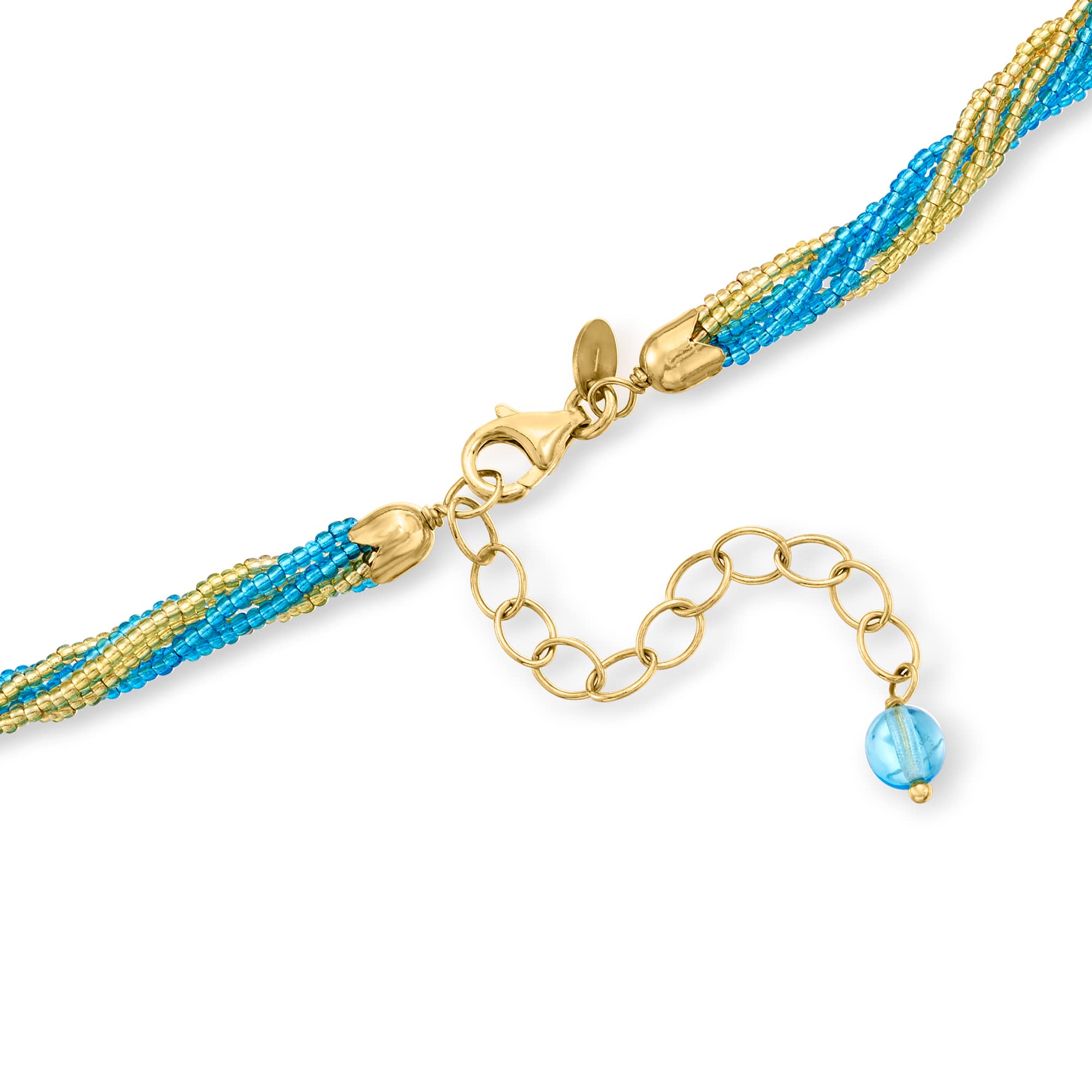Ross-Simons Italian Murano Glass Butterfly Pendant Necklace With 18kt Gold Over Sterling. 18 inches