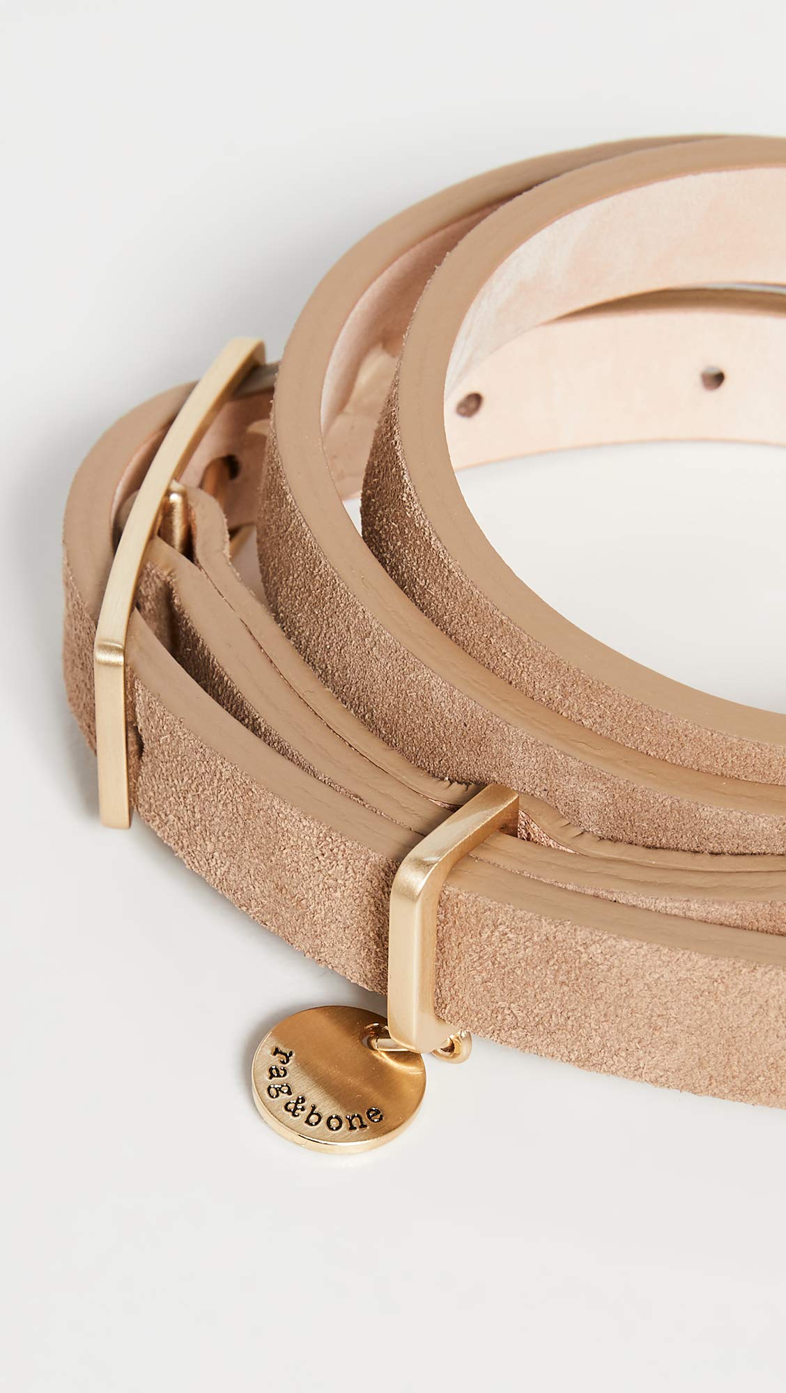 Rag & Bone Women's Baby Rebound Belt, Camel, S
