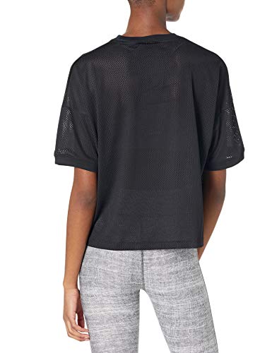 Reebok Women's Training Essentials T-Shirt, Black Mesh, X-Large