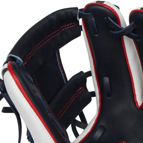 Rawlings Heart of The Hide Color Sync 11.5" Infield Glove Right Hand Throw, Black/Red/White