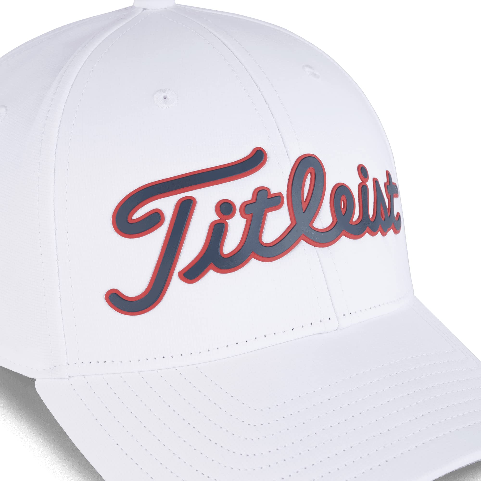 Titleist Men's Standard Players Performance Stars & Stripes Golf Hat, White/Navy Red, OSF