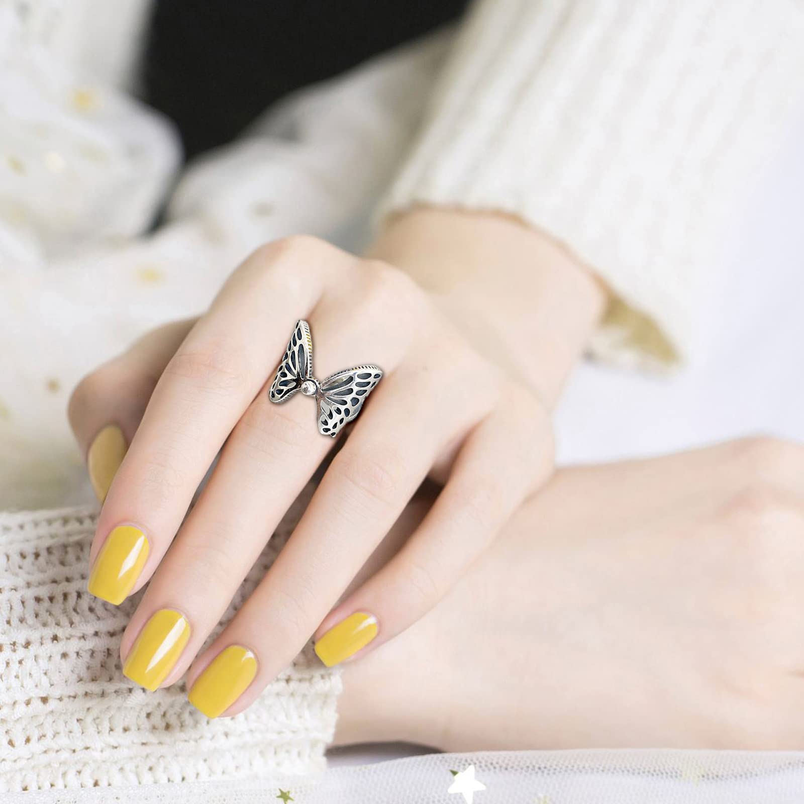 T Legend Vintage Gothic Rings Punk Stackable Open Rings Fox Dragon Frog Snake Adjustable Rings,gift for a girlfriend or lover (12 Pcs)