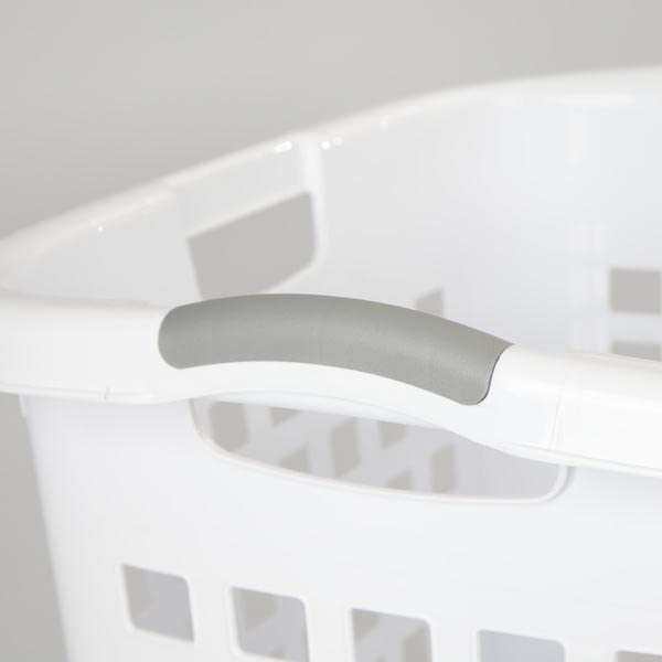 Sterilite Plastic Laundry Hamper with Handles, Portable Large Laundry Basket for Clothes for Home Bathroom Bedroom and College, Wholesalehome Cloth Included