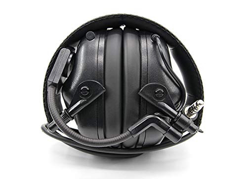 OPSMEN Earmor Airsoft Tactical M32 Headset Noise Canceling Headphones Aviation Communication Softair Earphones Shooting (BK)