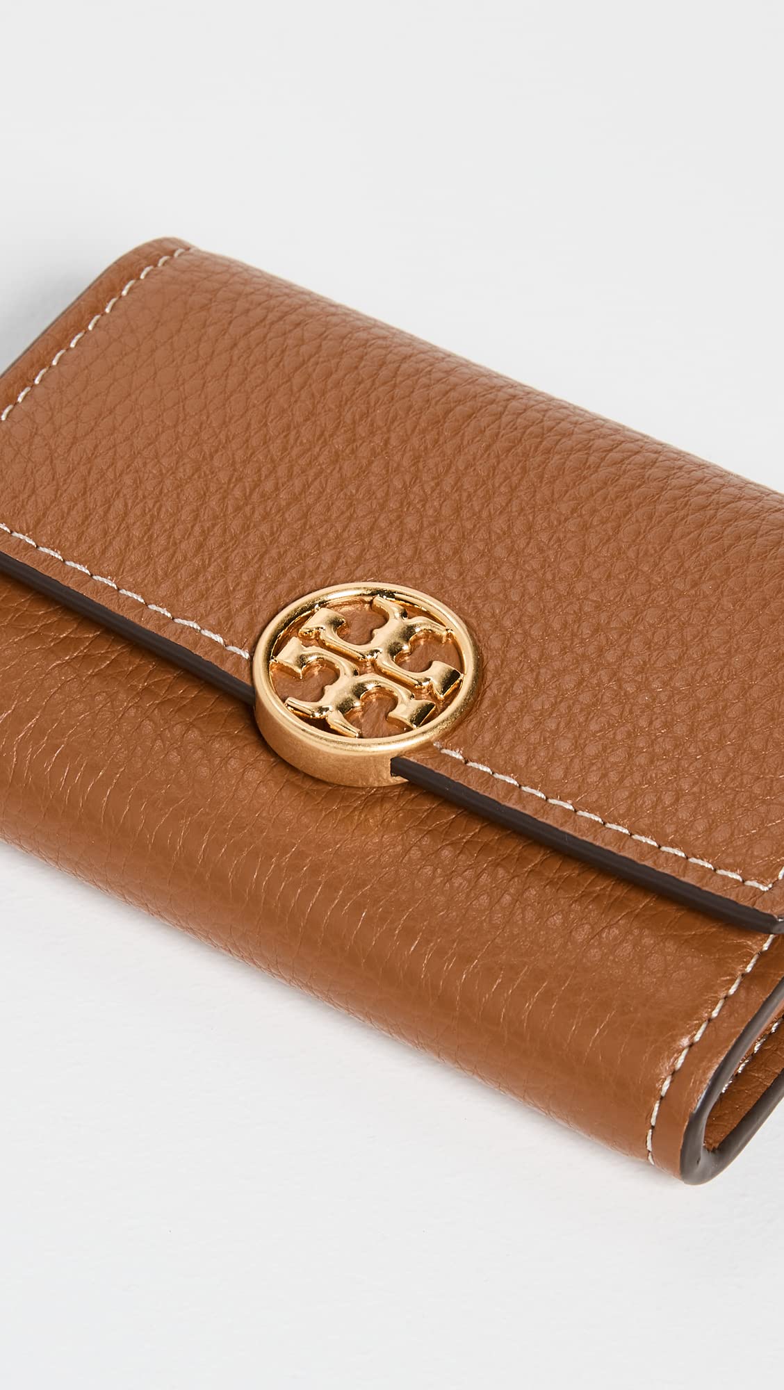 Tory Burch Women's Miller Mini Wallet, Light Umber, Grey, One Size