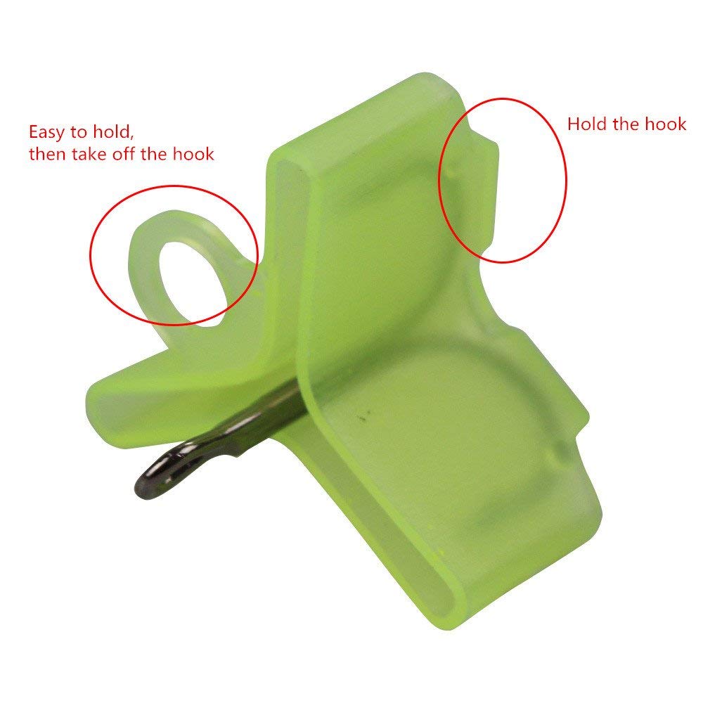 Towejo Fishing Hook caps Set Treble Hook Bonnets Covers in Different Sizes Fishing Tackle Accessories Kit (Yellow, 100pcs)