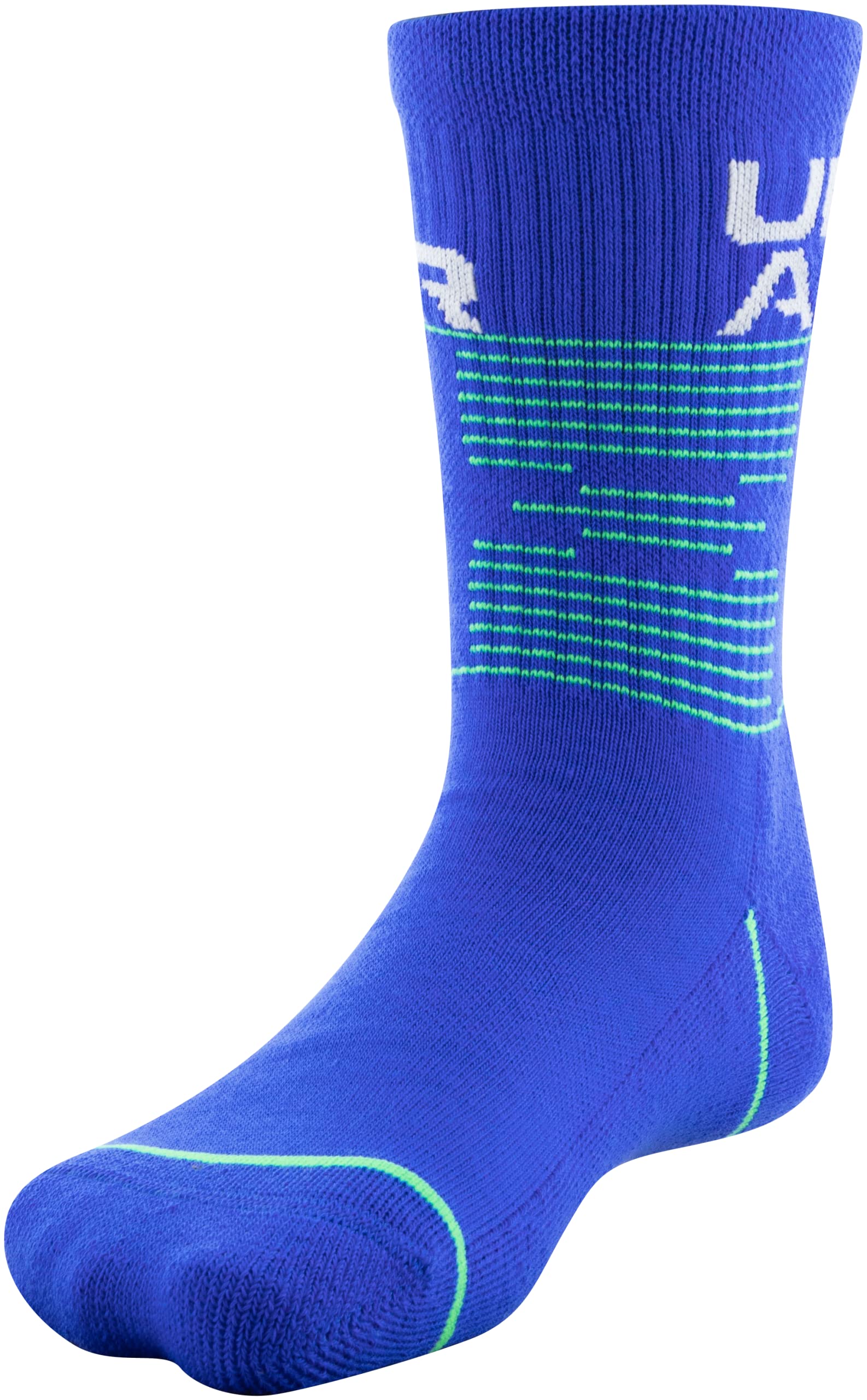 Under Armour Youth Phenom Crew Socks, 3-Pairs