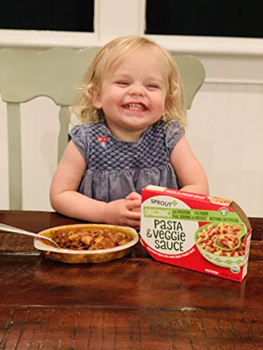 Sprout Organic Baby Food, Toddler Meals, Macaroni Pasta with Vegetarian Tomato Sauce, 5 Oz Bowl (8 Count)