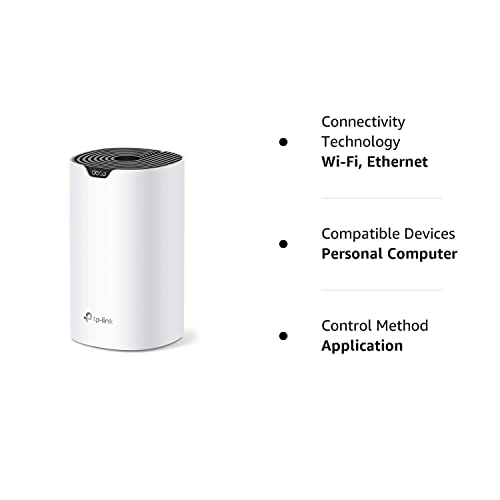 TP-Link Deco Whole Home Mesh WiFi System (Deco S4) β Up to 2,000 Sq.ft. Coverage, WiFi Router/Extender Replacement, Gigabit Ports, 1-Pack (Renewed)