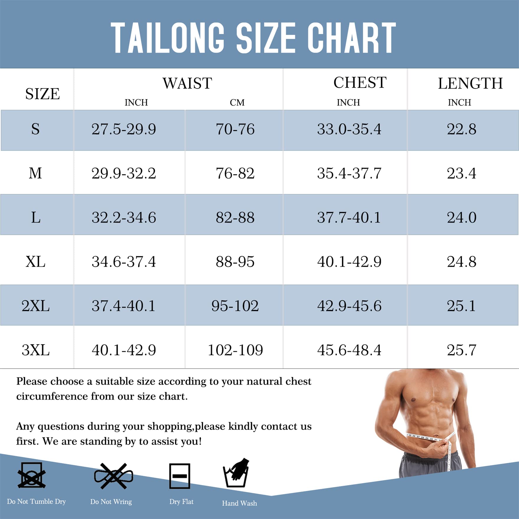 TAILONG Mens Compression Shirt Undershirt Abdomen Slimming Body Shaper Vest Workout Tank Top Tummy Control Shapewear (Black, X-Large)