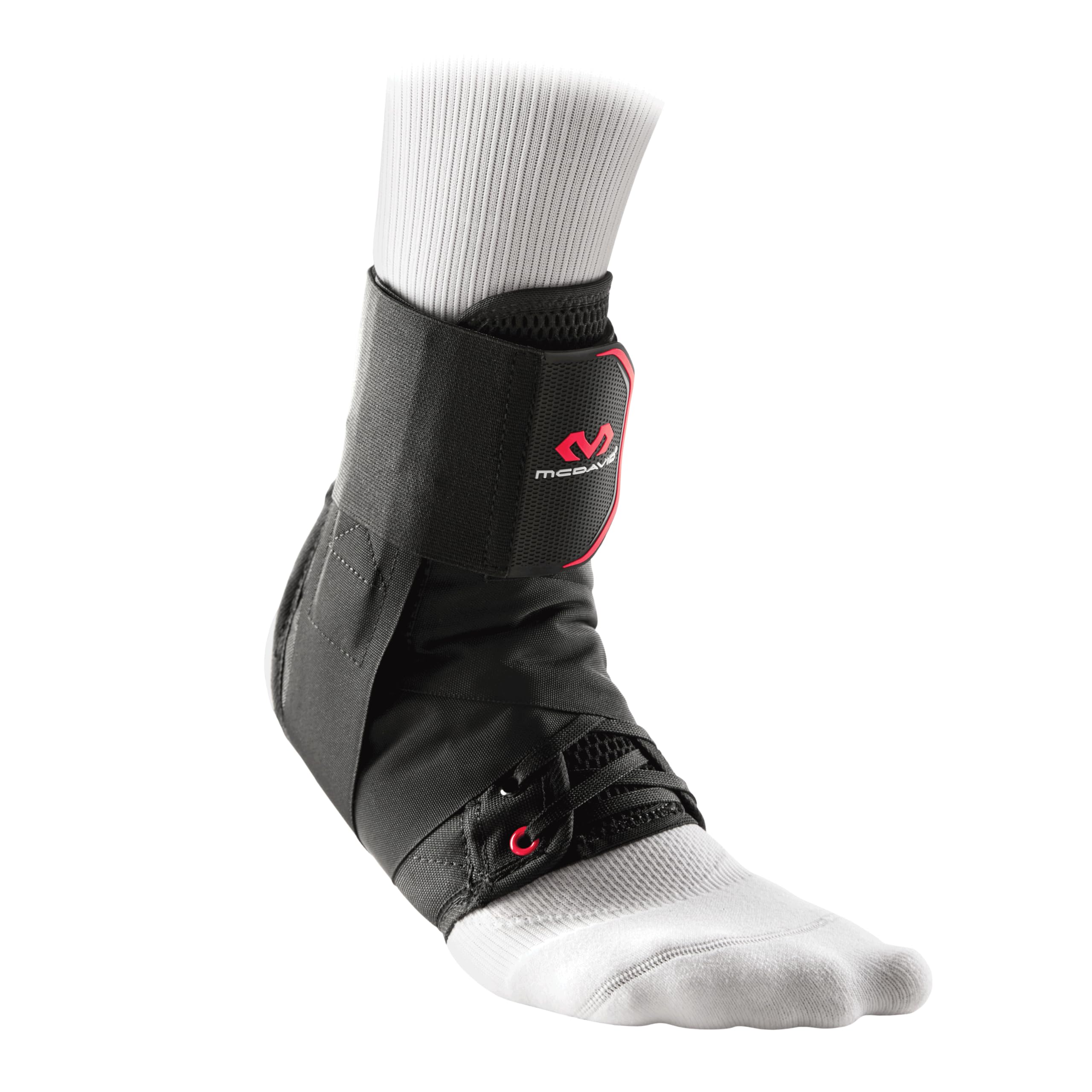 McDavid Ankle Brace w/Cross Straps, Maximum Support, Comfortable Compression & Breathable Design, Injury Recovery