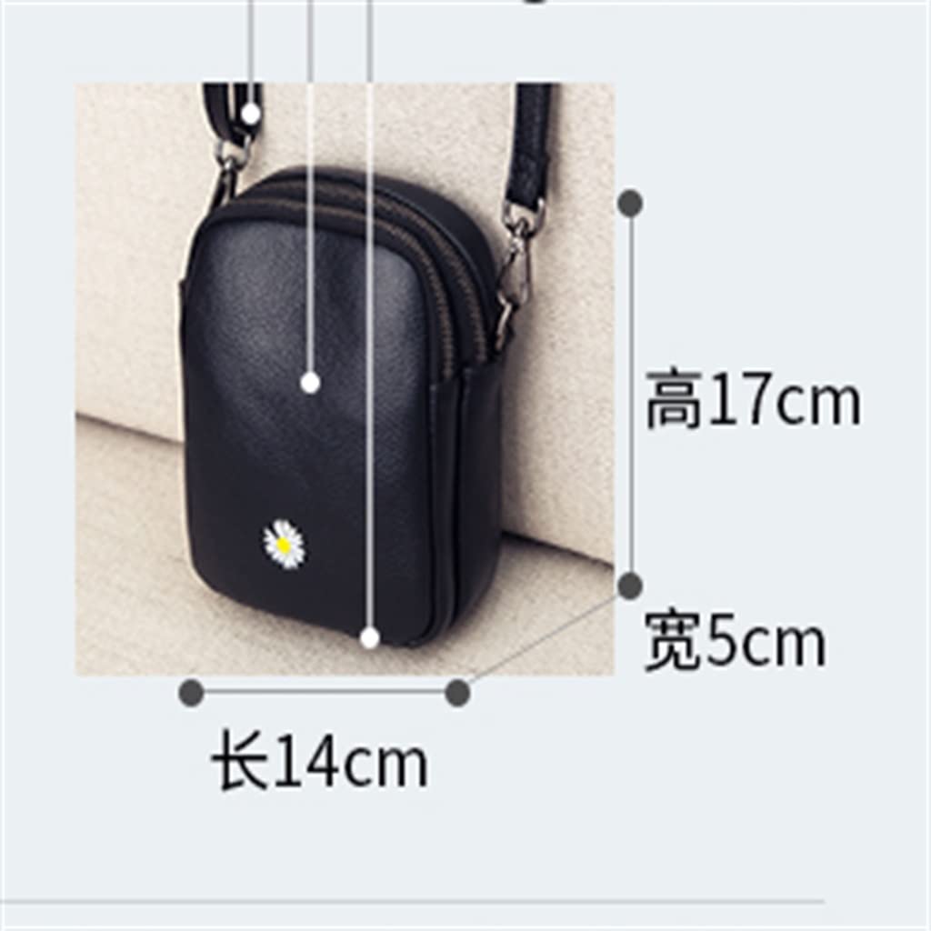 WYFDP Leather Vertical Women's Bag Small Bag Women's Messenger Summer Mini Mobile Phone Bag Women's Shoulder Bag (Color : D, Size : 1ps)
