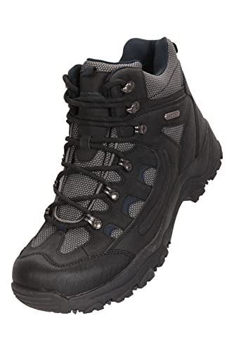 Mountain Warehouse Adventurer Mens Waterproof Hiking Boots Black 7 M US Men