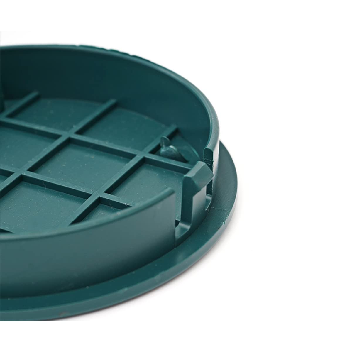 XHSP 2 Pack Valve Box Cover, ID 5.5" OD 6" Universal Round Valve Box Cover Lid Replacement for Sprinkler System Irrigation Circular Valve Box- Green