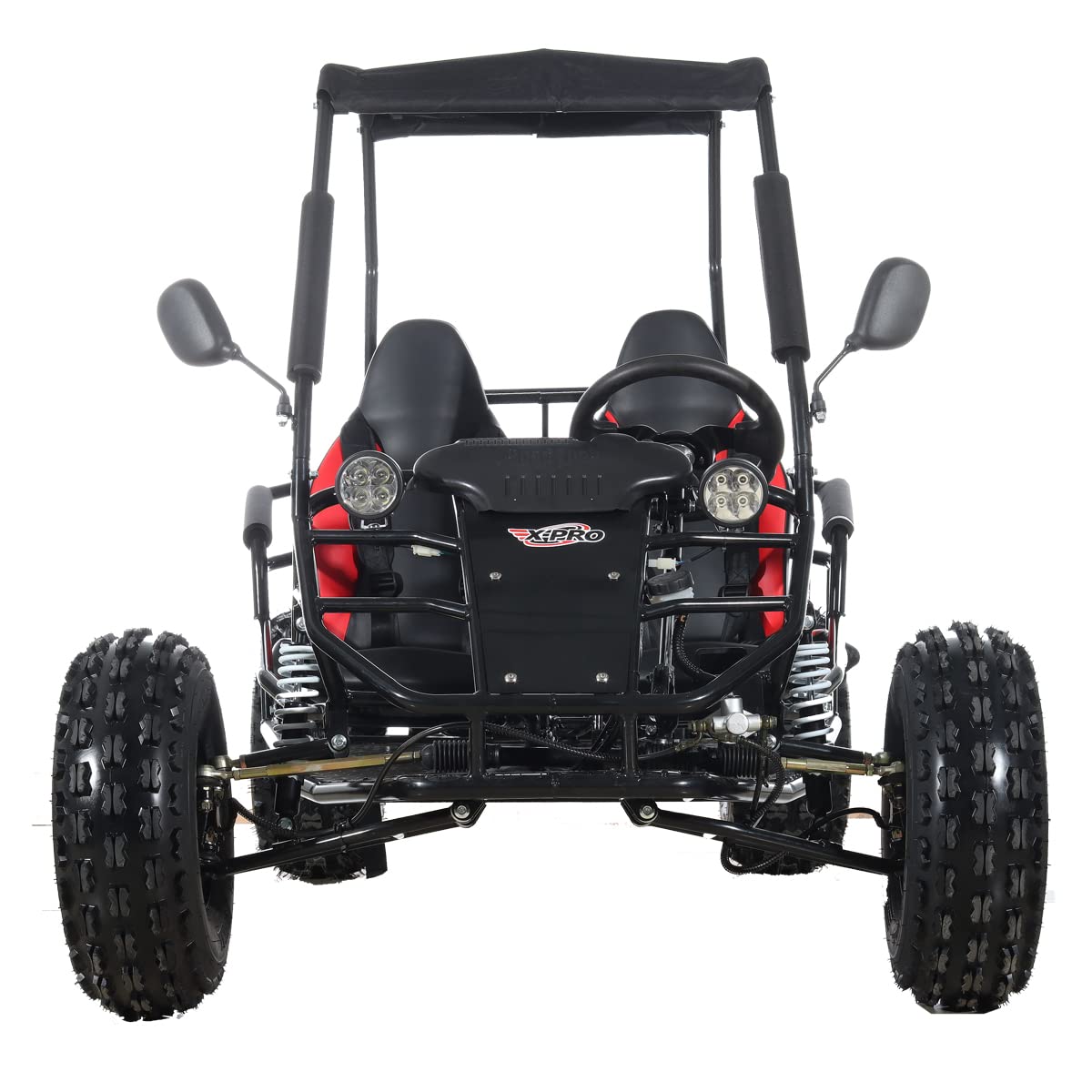 X-PRO 125cc Gas Powered Go Kart with ZongShen Engine 3-Speed Semi-Automatic Transmission w/Reverse, Big 18"/19" Wheels! (Orange)