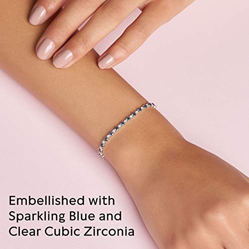 Pandora Jewelry Sparkle Slider Cubic Zirconia Bracelet in Sterling Silver, 9.8"