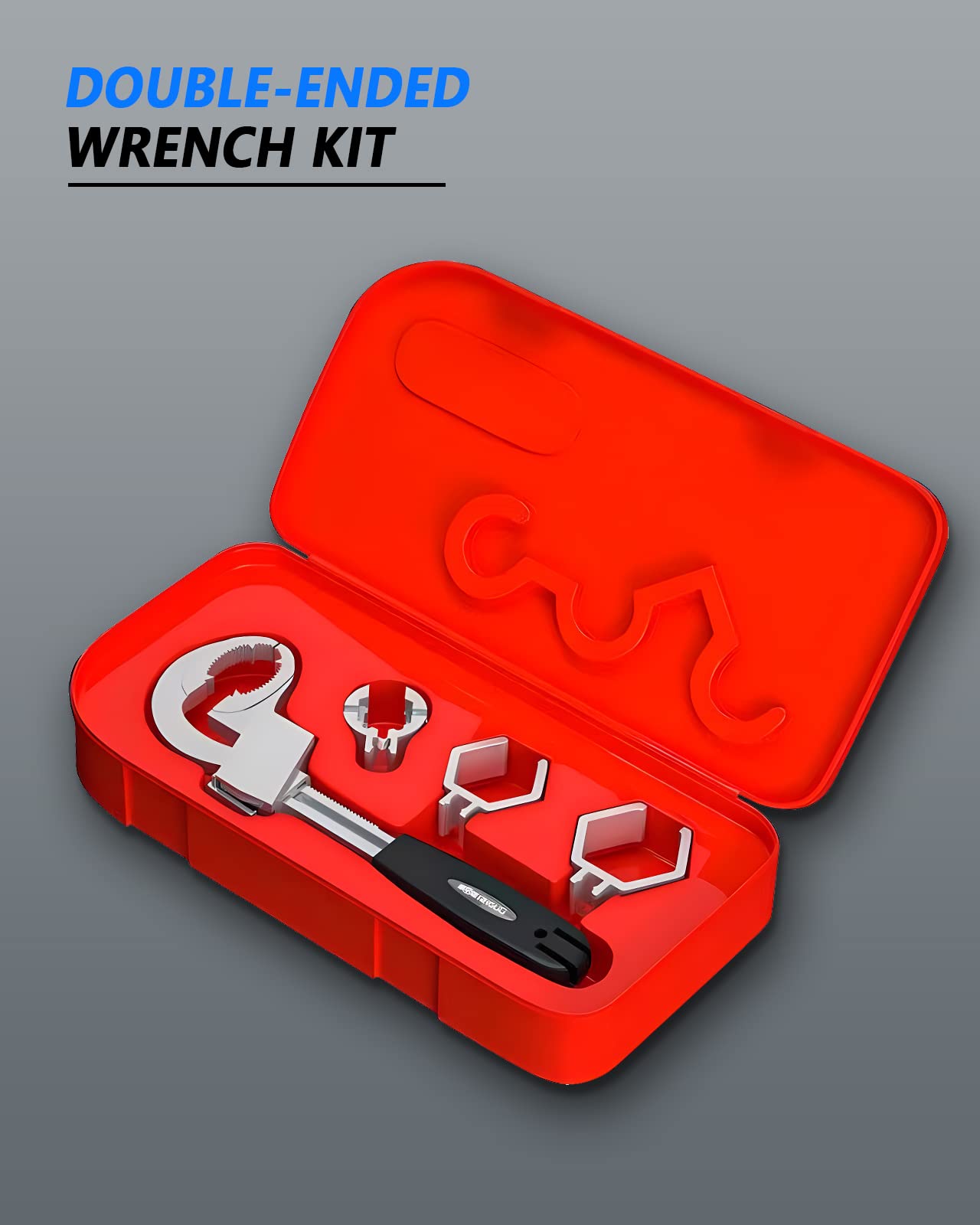 Universal Adjustable Double-Ended Wrench - Multifunctional Bathroom Wrench, Universal Pipe Wrench, Crescent Wrench Sets Hand Tool for Water Pipe Repair & Home Accessories