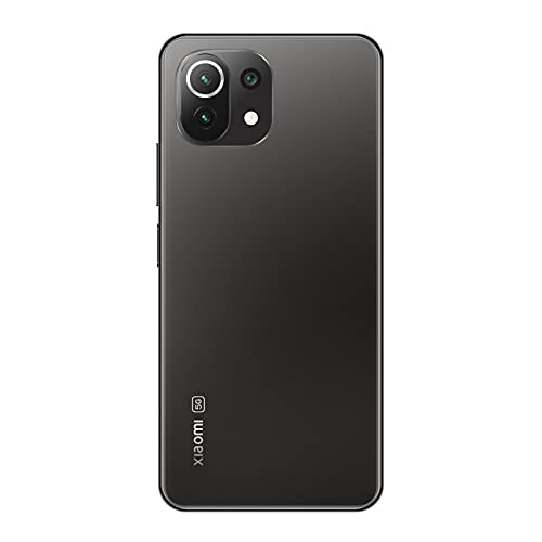 Xiaomi Mi 11 Lite 5G + 4G LTE Volte Global Unlocked GSM 128GB + 6GB 64MP Triple Camera Worldwide GSM (Truffle Black) (Renewed)