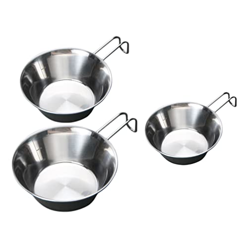 Stainless Steel Shot Cups Glass: Drinking Vessel Metal Shooters with Foldable Handle 3Pcs Portable Outdoor Wine Cup Coffee Cup with Leather Case for Whiskey Tequila Liquor Barware