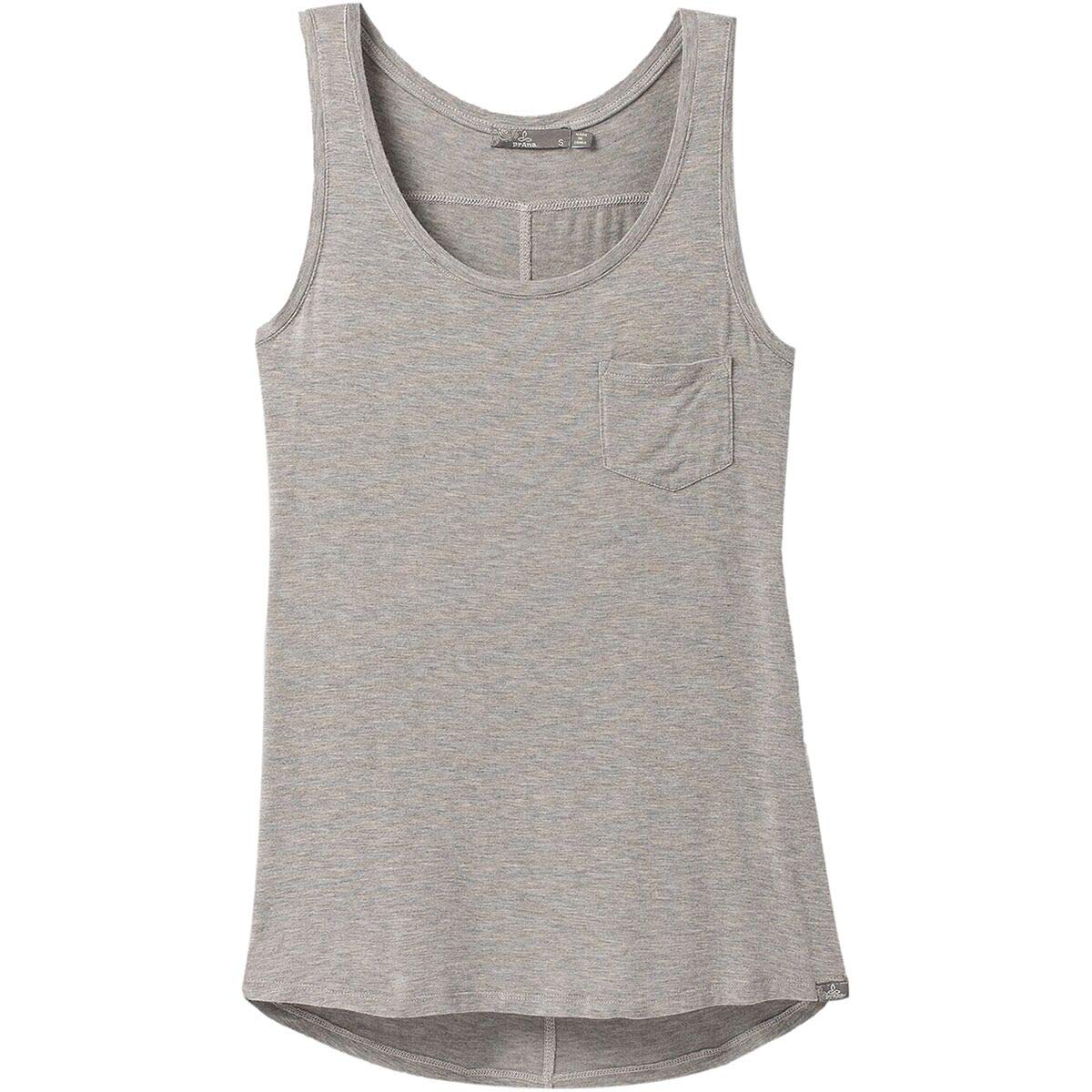 prAna Women's Foundation Scoop Neck Tank, Azurite Heather, Small
