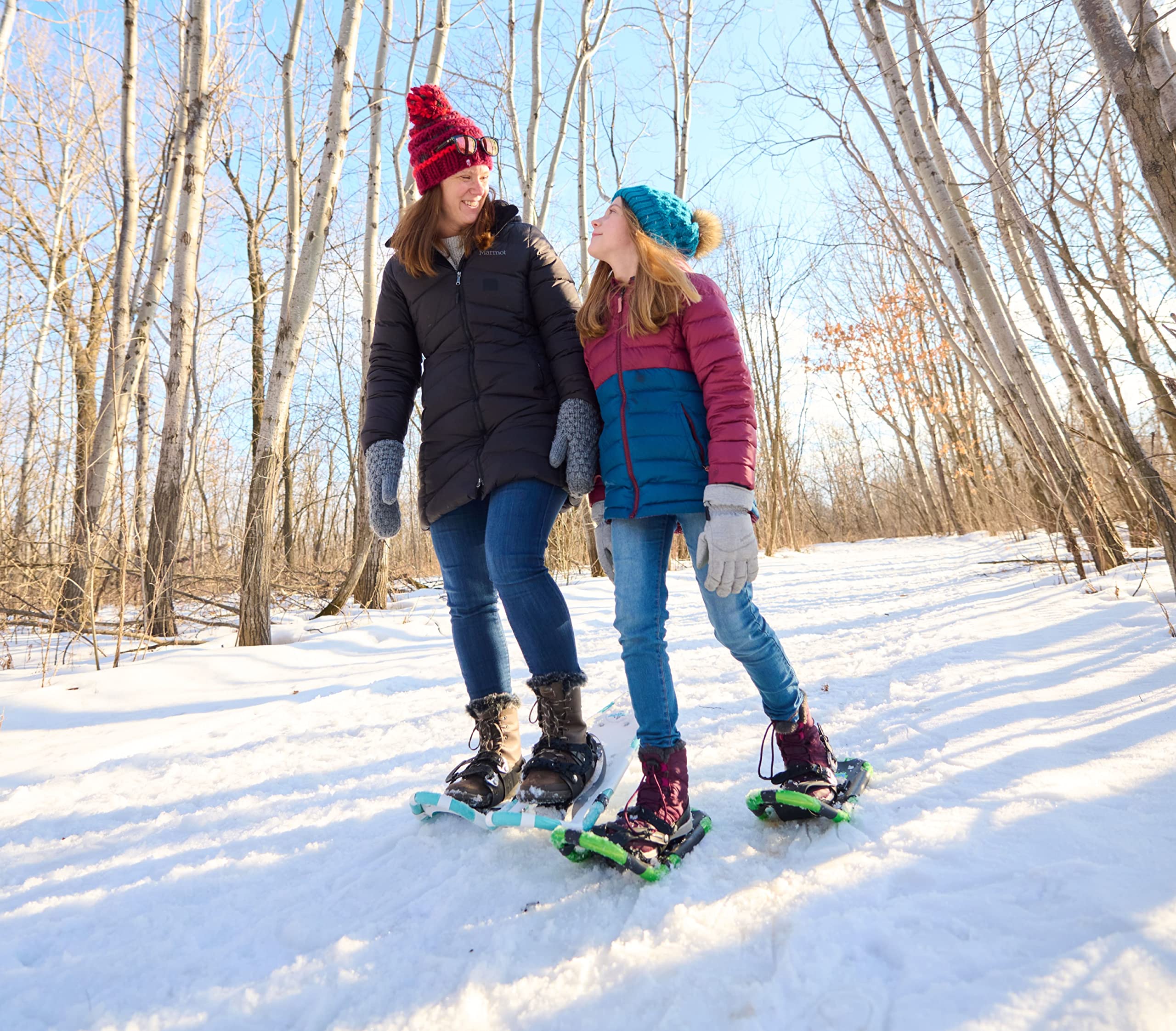 Redfeather Snowshoes Women's Pace 25 SV2 Kit with Trekking Poles - Powder Coated Aircraft Aluminum - Made in The USA