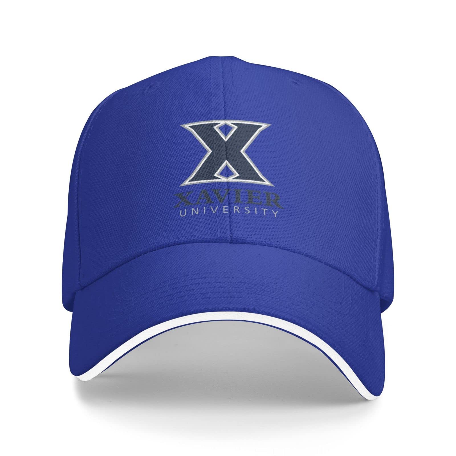Xavier University Sandwich Cap Unisex Classic Baseball Capunisex Adjustable Casquette Dad Hat Blue