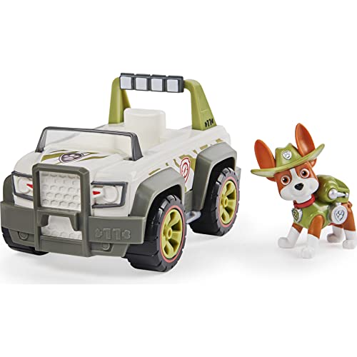 Paw Patrol, Trackerās Jungle Cruiser Vehicle with Collectible Figure, for Kids Aged 3 and up