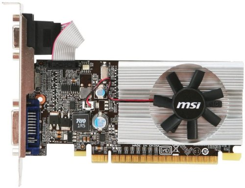 MSI Geforce 210 1024 MB DDR3 PCI-Express 2.0 Graphics Card MD1G/D3 (Renewed)