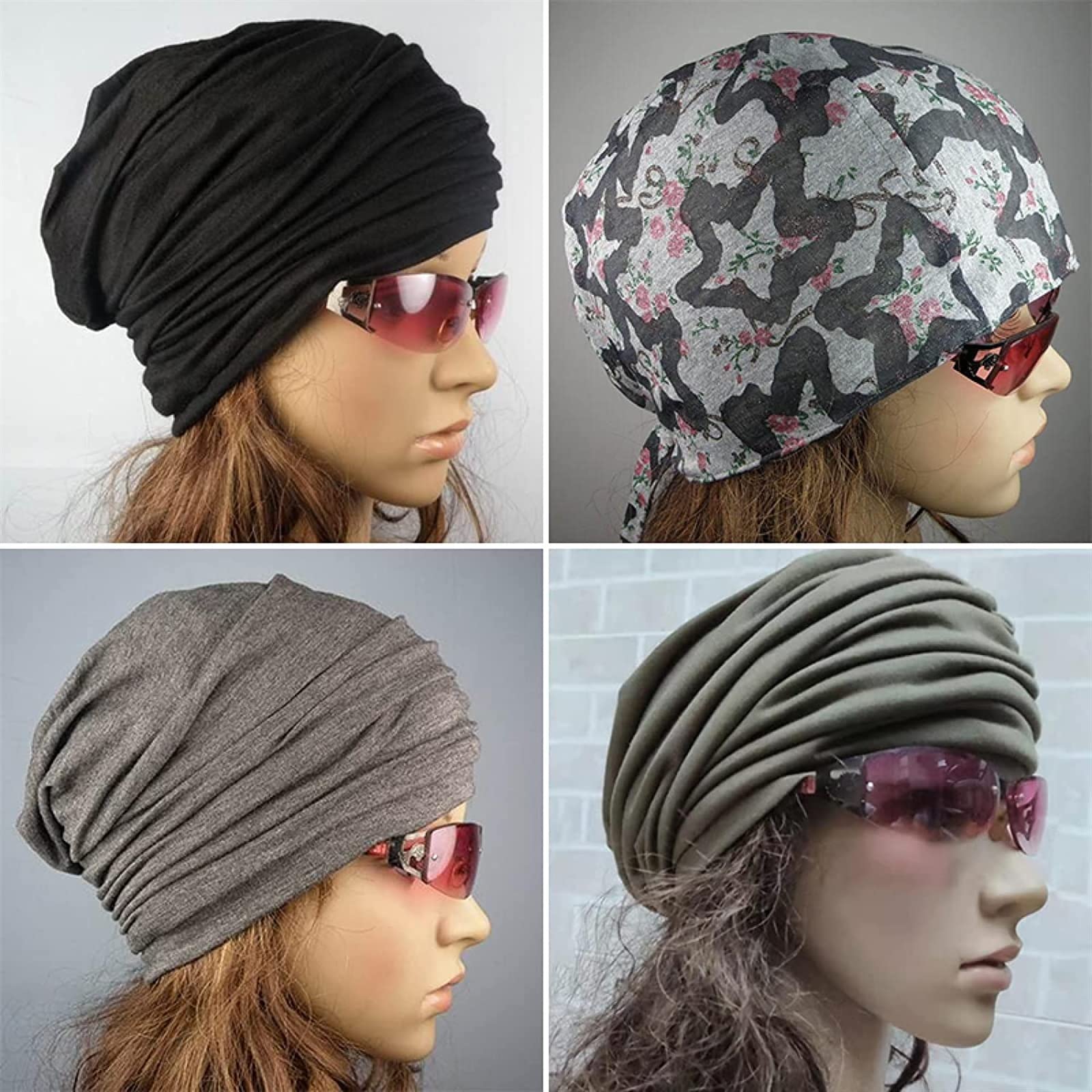 ZAMAKS Unisex Anti Radiation Cap,Multicolor EMF Protection Hat Microwave Protection Beanies Protect The Body from Radiation Injury (Color : J, Size : One Size)