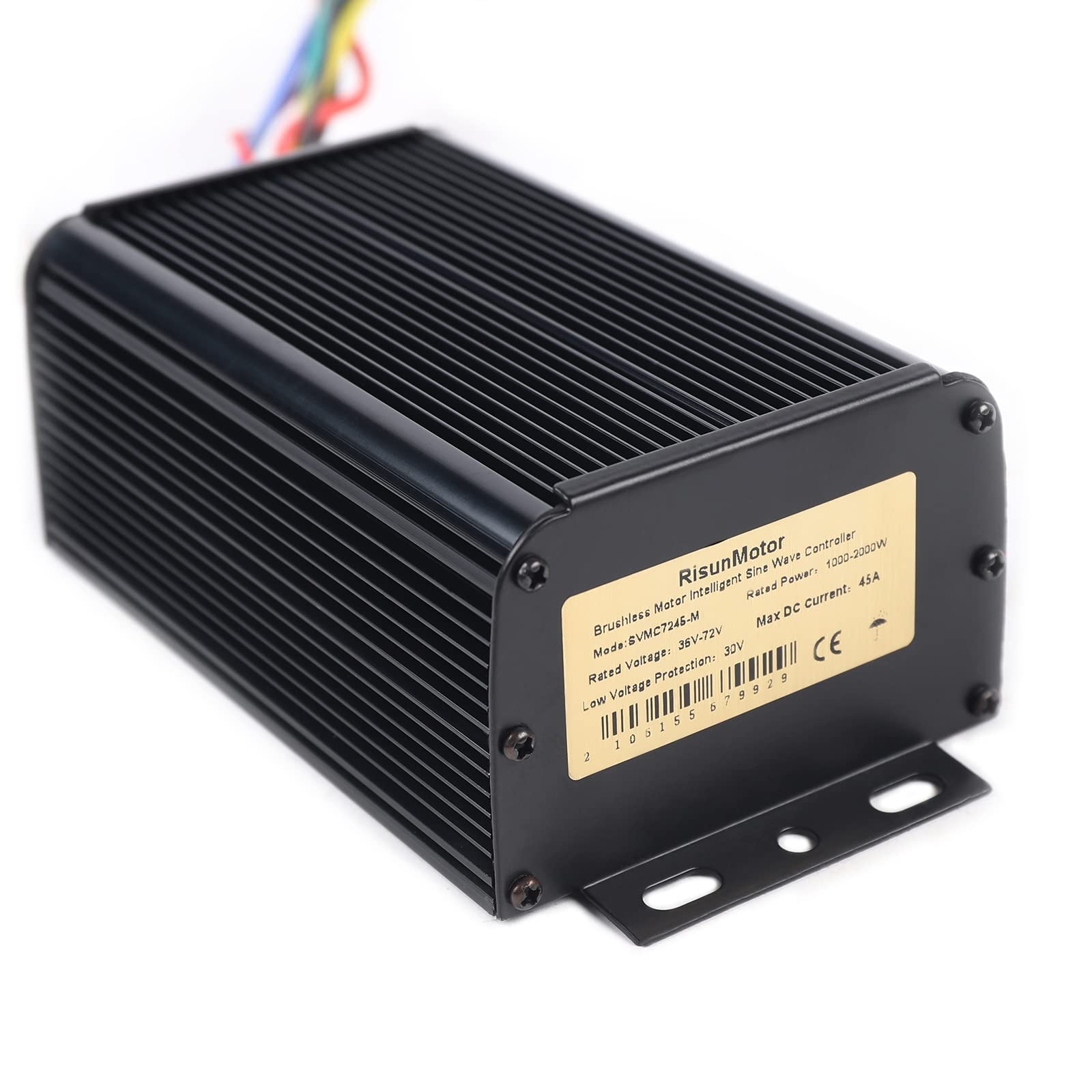 ZAWAYINE E-Bike Electric Bicycle Sine Wave Sabvoton Controller 45A 36-72V 1000-2000W, Ebike Controller Kit