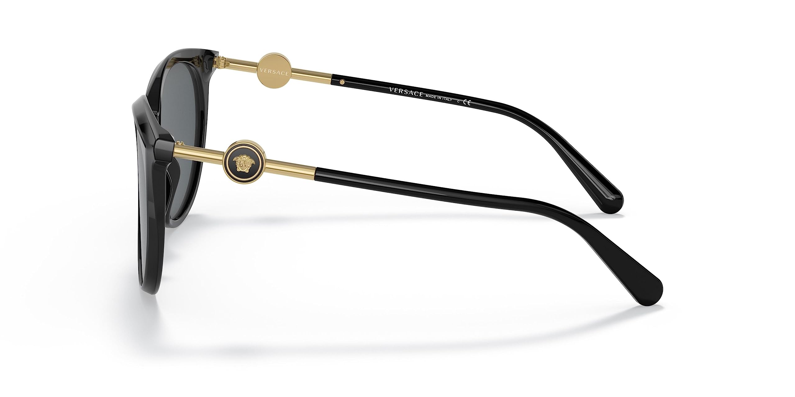 Versace VE 4404 108/74 Havana Plastic Round Sunglasses Brown Gradient Lens