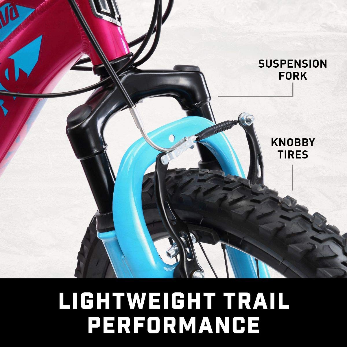 Mongoose Silva Mountain Bike, For Women and Girls, 24-Inch Wheels, Pink