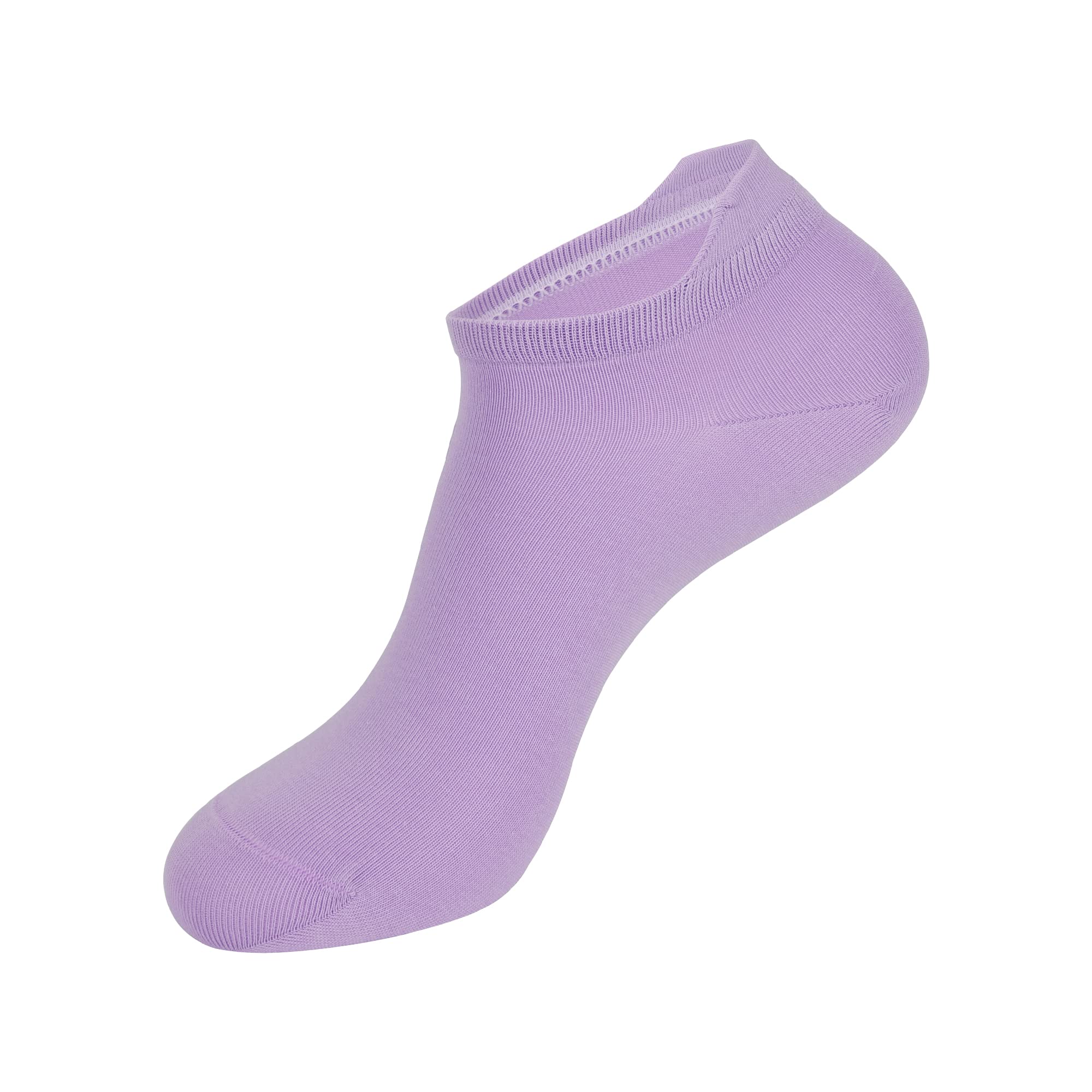 Womens Ankle Socks Soft Pure Cotton Low Cut Athletic Casual Mutil Color No Show Socks for Women 4 Pack Purple