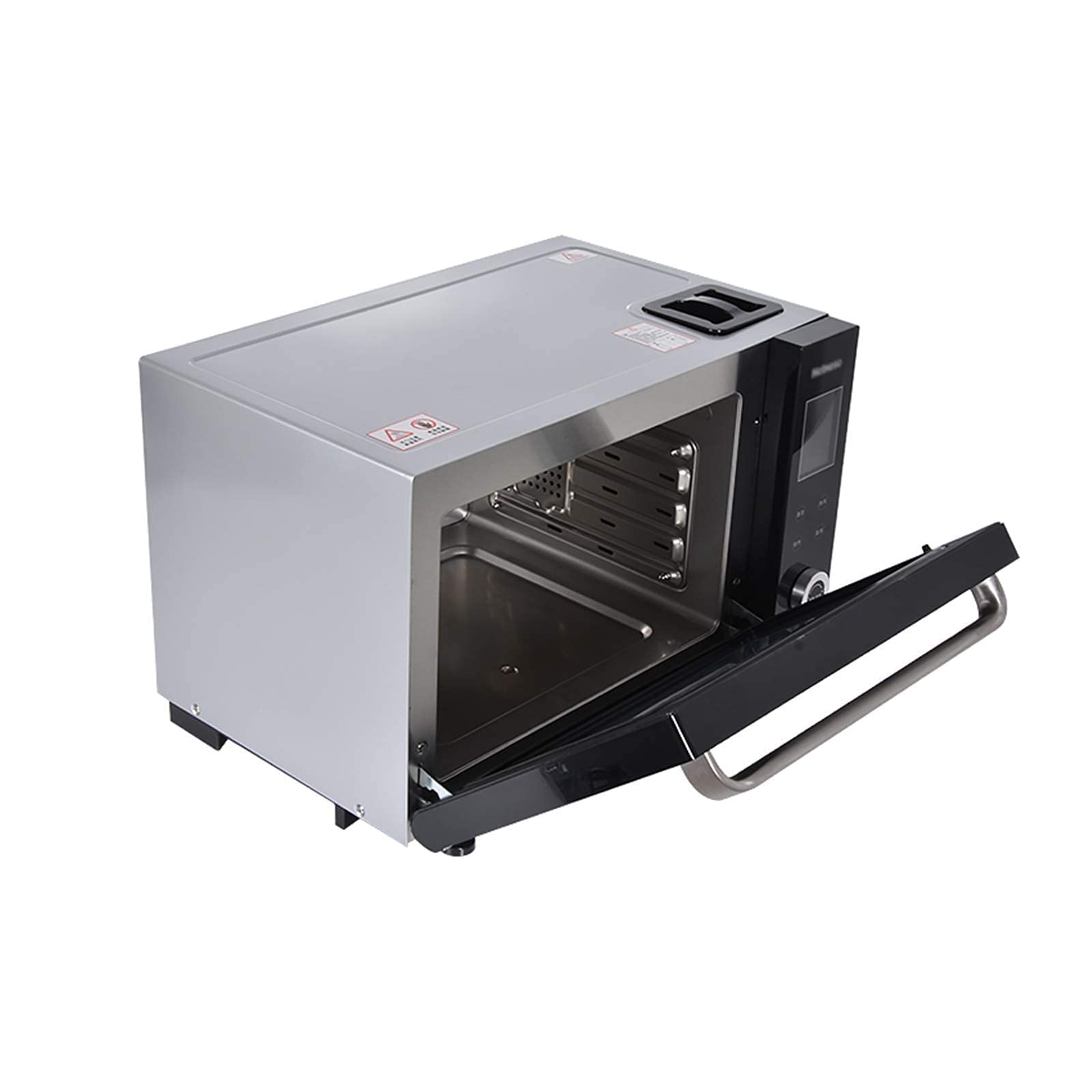 Microwave Oven in Silver Tact Premium Convection Halogen Oven Cooker Built in Electric Single Oven Stainless Steel Ideal for Roasting,Baking