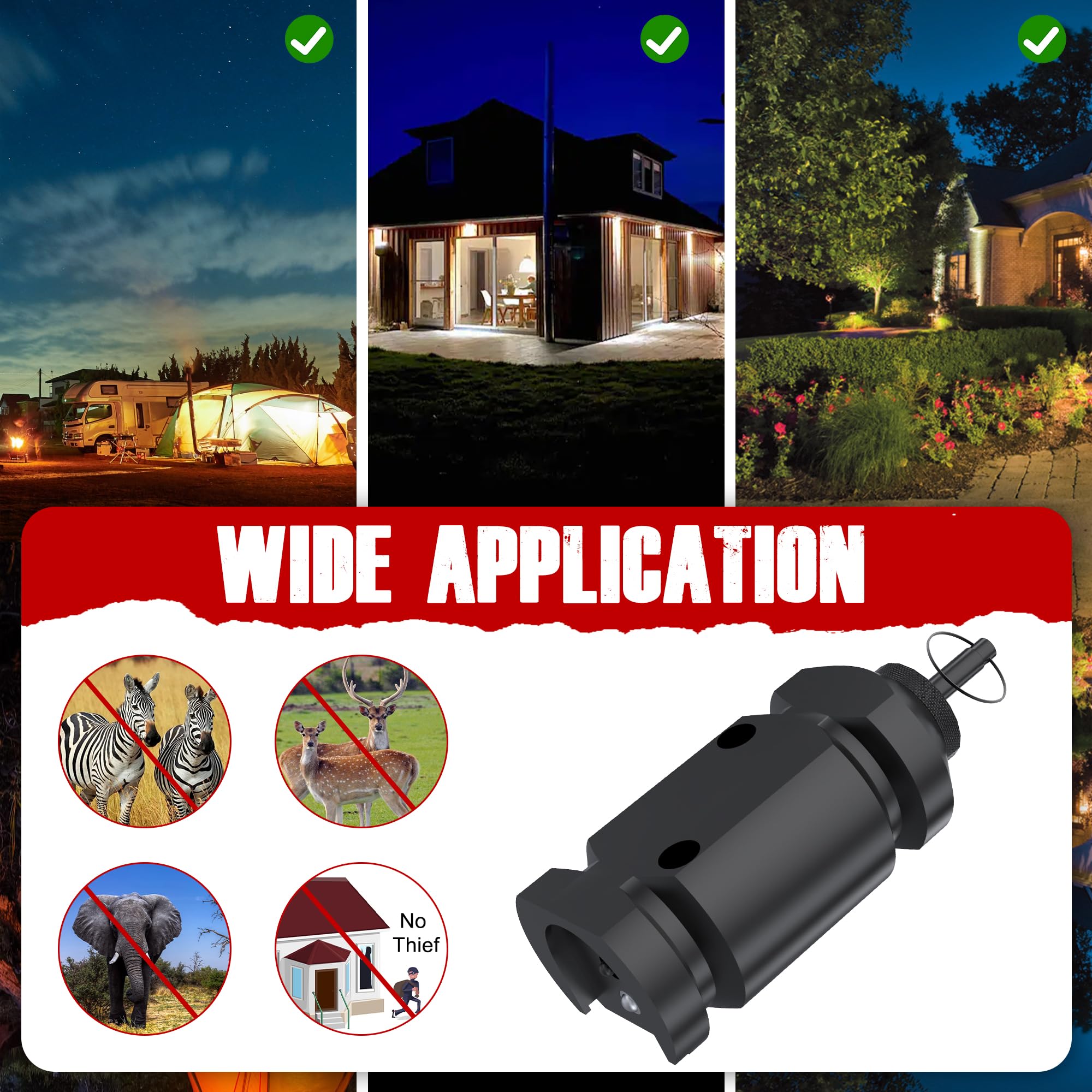 REMFLY Perimeter Trip Alarm, 12 Gauge Camping Trip Wire Alarm Device, Early Warning Security System for Camping and Property Safety( Version2)
