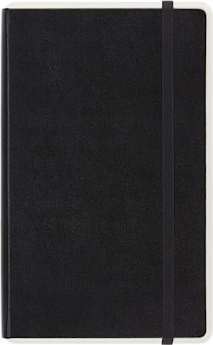 Moleskine Paper Tablet Hard Cover Smart Notebook, Ruled, Large (5" x 8.25") Black - Compatible w/ Moleskine Pen+ Ellipse (Sold Separately) & App, Digitize & Organize Notes, 176 Pages