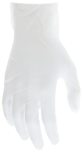 MCR Safety 5015M SensaGuard Vinyl Disposable Industrial Food Service Grade Powderfree Gloves, Medium, 1-Pair