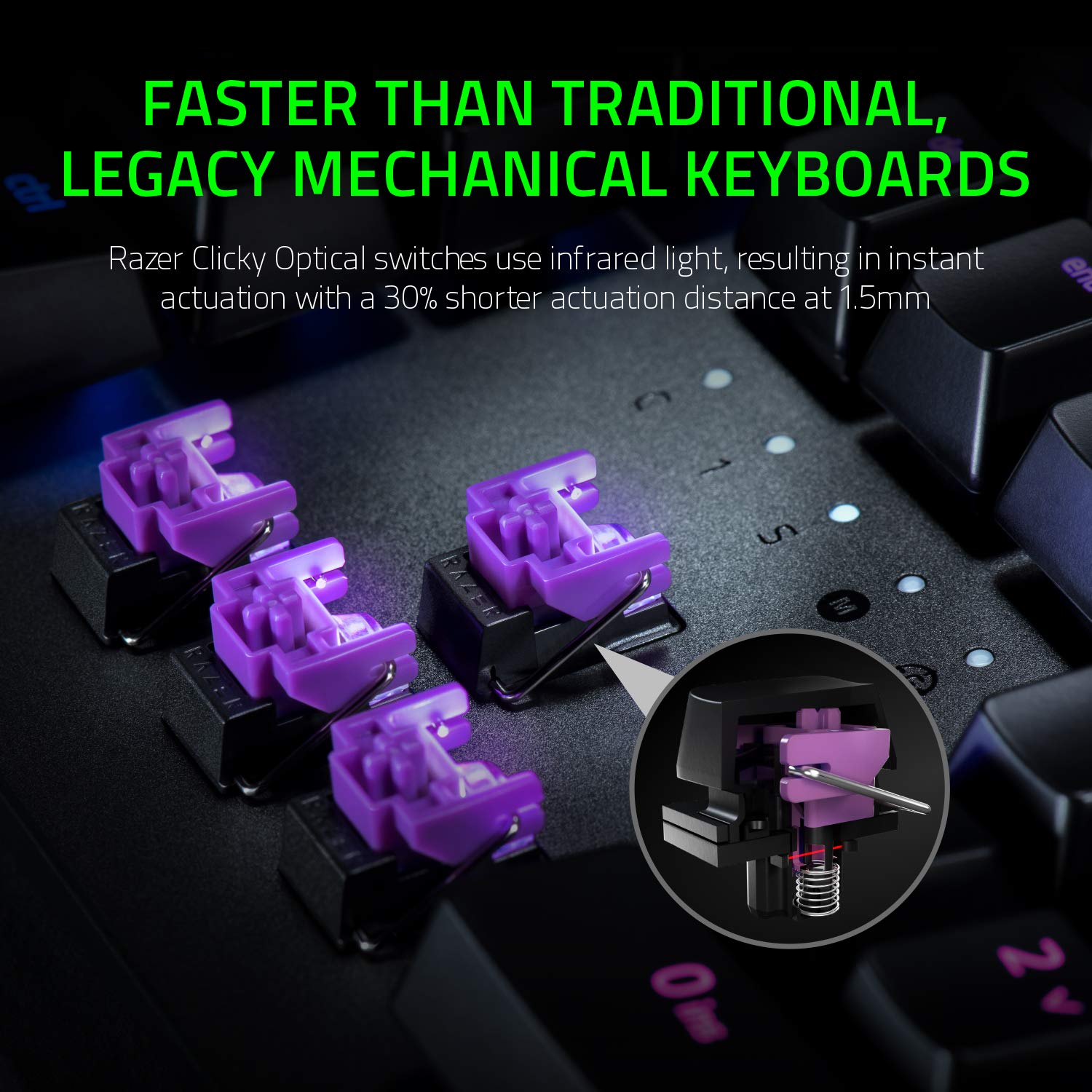 Razer Tartarus Pro Gaming Keypad: Analog-Optical Key Switches - Classic Black & Huntsman Elite Gaming Keyboard: Fastest Keyboard Switches Ever - Clicky Optical Switches - Classic Black
